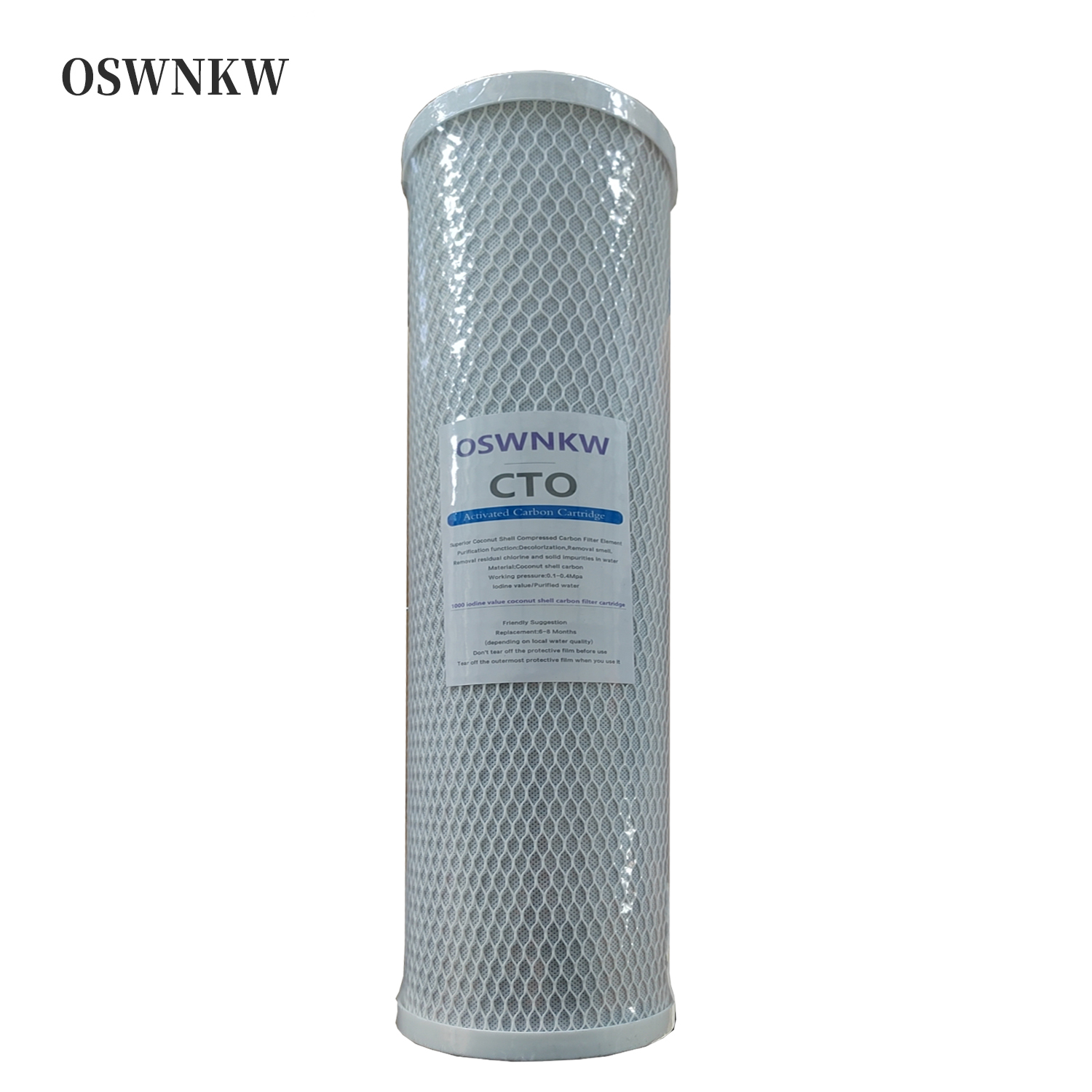 OSWNKW-06 Whole house Activated Carbon Filter Element, High Iodine CTO ...