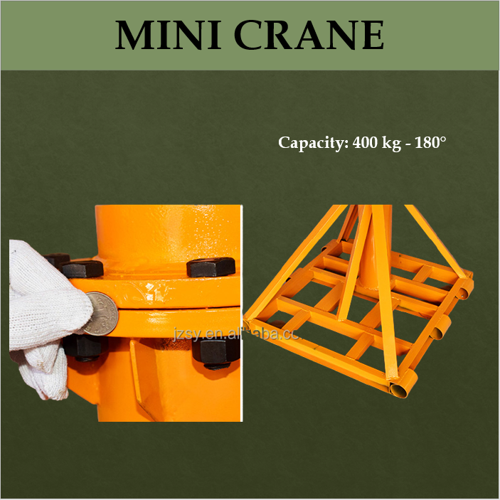 400kg -2000kg Outdoor Small Crane for Construction Mini Davit Crane 360 ...