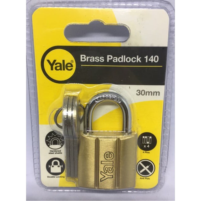Yale Solid Brass 30mm / 40mm Padlock Original Brand New | Lazada PH