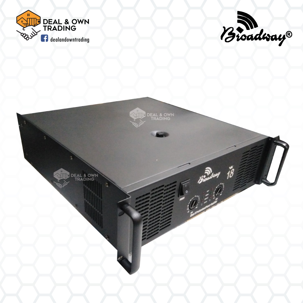 Broadway VX-18 1250Wx2 8 Ohms 1800Wx2 4 Ohms Powered Amplifier | Lazada PH