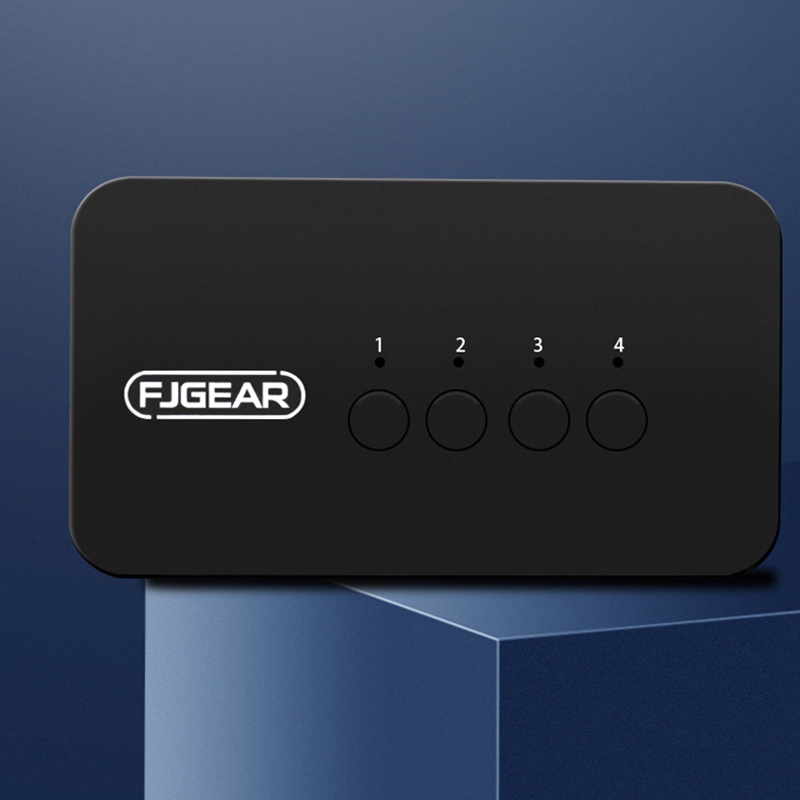 FJGEAR KVM Switch 4 Port Manual HDMI-Compatible KVM Switch 4 in 1 Out Multiple Computers Share ...
