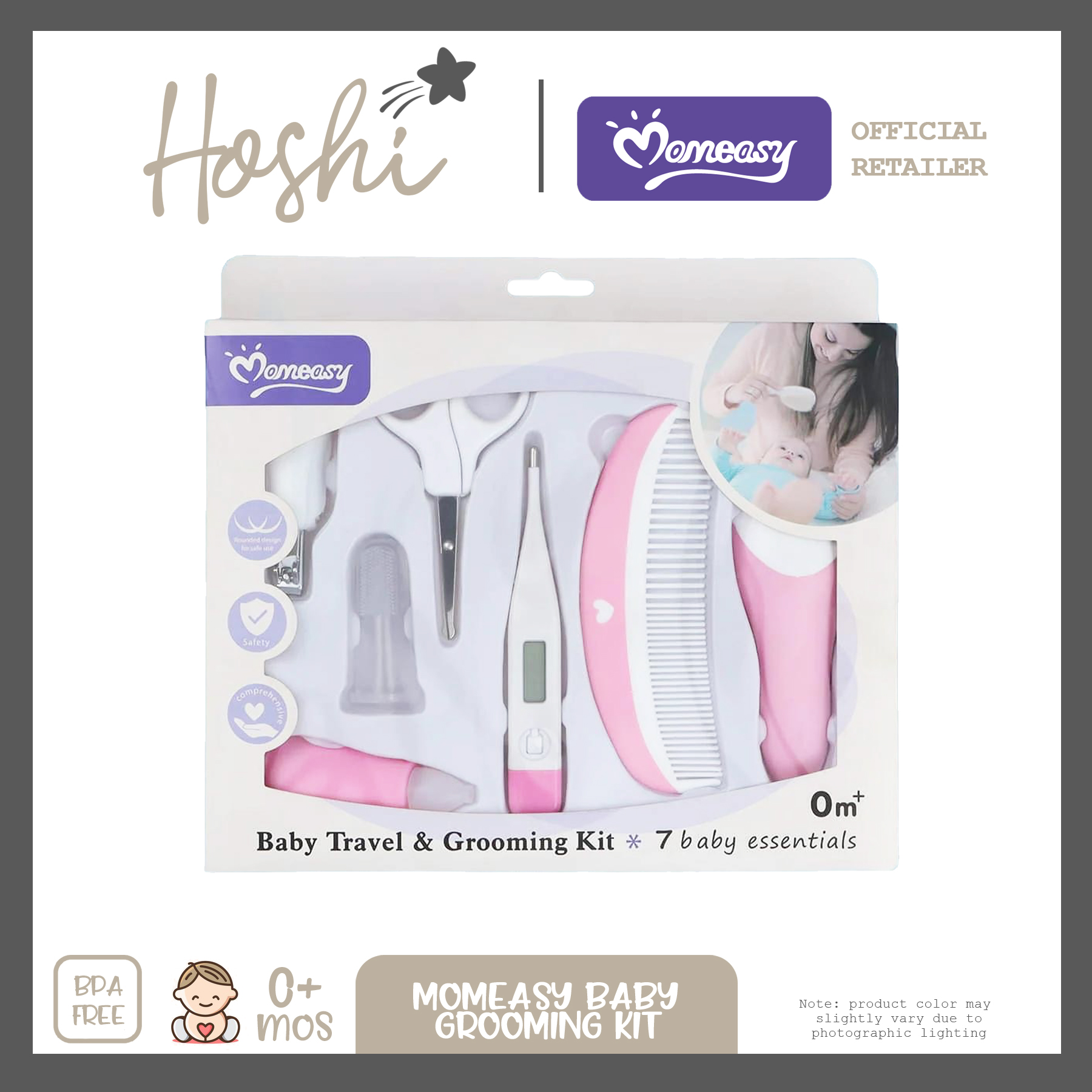 Hoshi Baby x Momeasy Baby Travel and Grooming Kit, for Newborn and ...