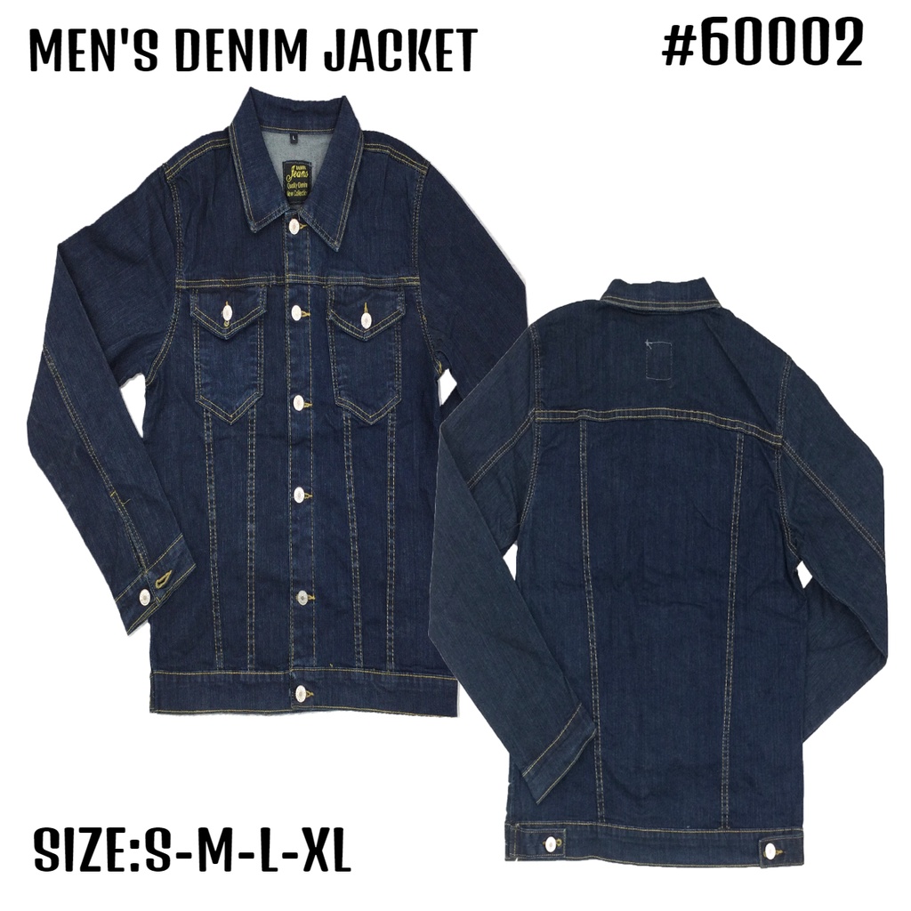 Men's Denim Jacket #maong jacket | Lazada PH