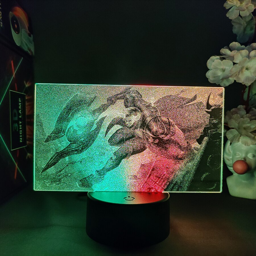 League of Legends Darius Game Lamp Two Tone Led Light Colorful Remote ...