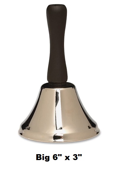 HAND BELL (SMALL, BIG) CALL BELL for restaurant, hotel, etc | Lazada PH
