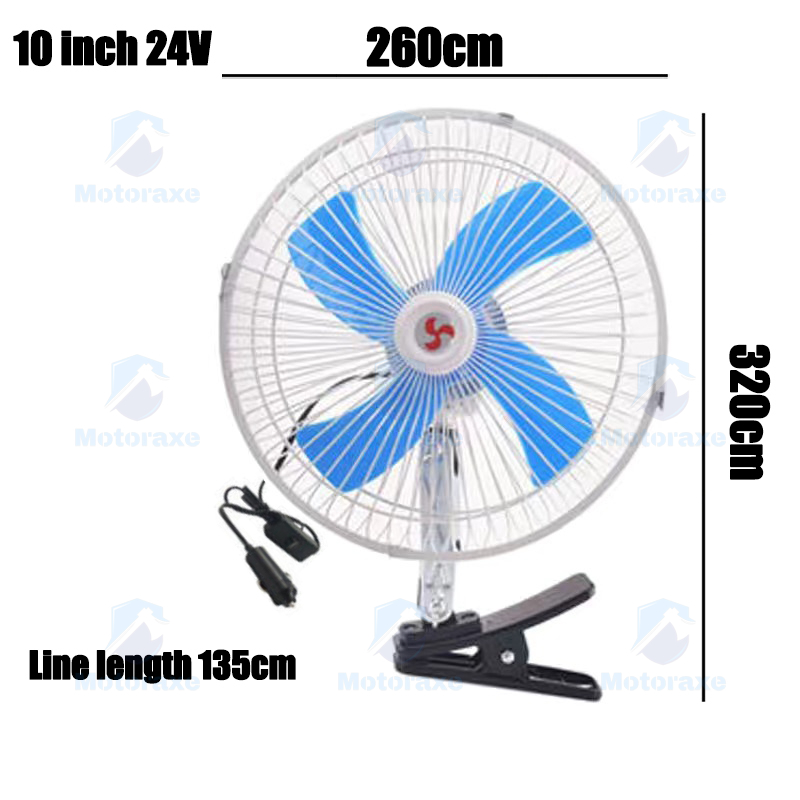 🇵🇭 Cooling Car Fan 12V/24V Portable Mini Truck Vehicle Window Dashboard ...