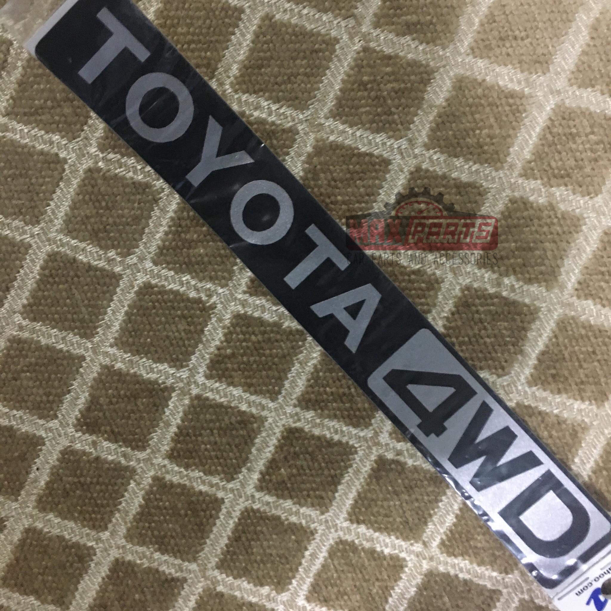 TOYOTA 4WD DECAL | Lazada PH