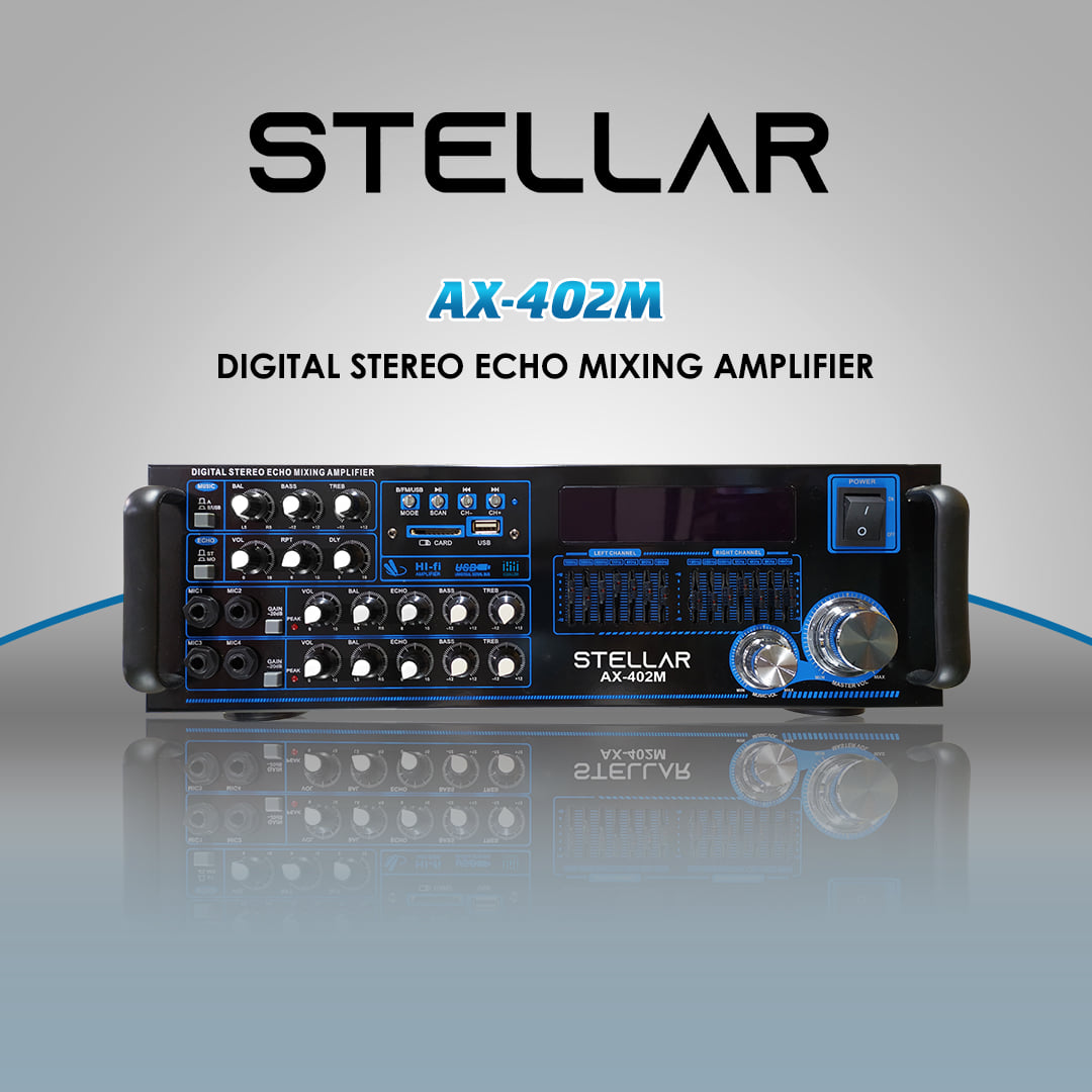 DIGITAL STEREO ECHO MIXING AMPLIFIER "AX-402M" | Lazada PH