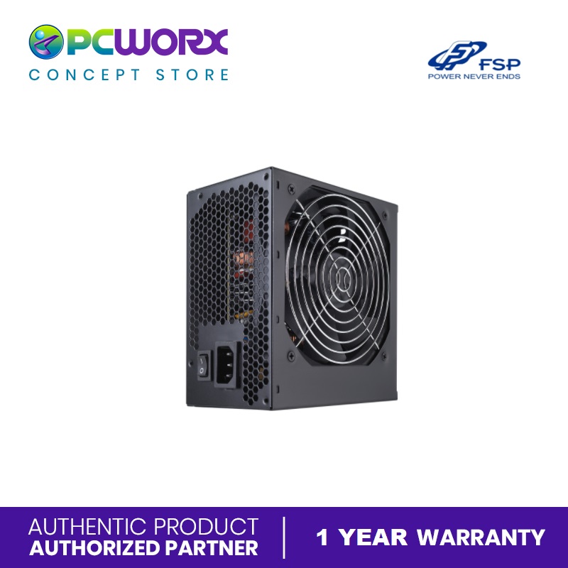 FSP HYPER-K HP600S 600W 80+ APFC Non-Modular Power Supply Black PSU ...