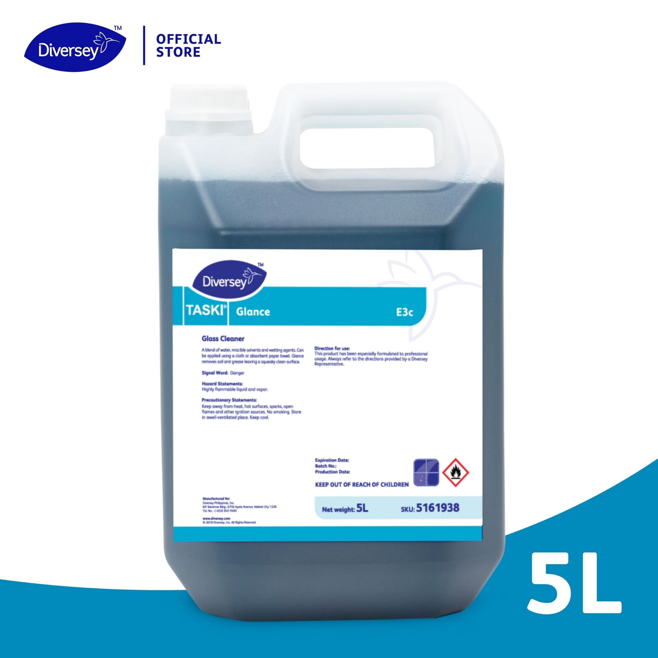 Diversey Taski Glance Glass and Multi Surface Cleaner 5L | Lazada PH