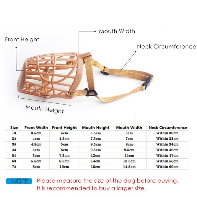 Mouth protector muzzle (Busal) Dog Anti-biting adjustable belt mask ...