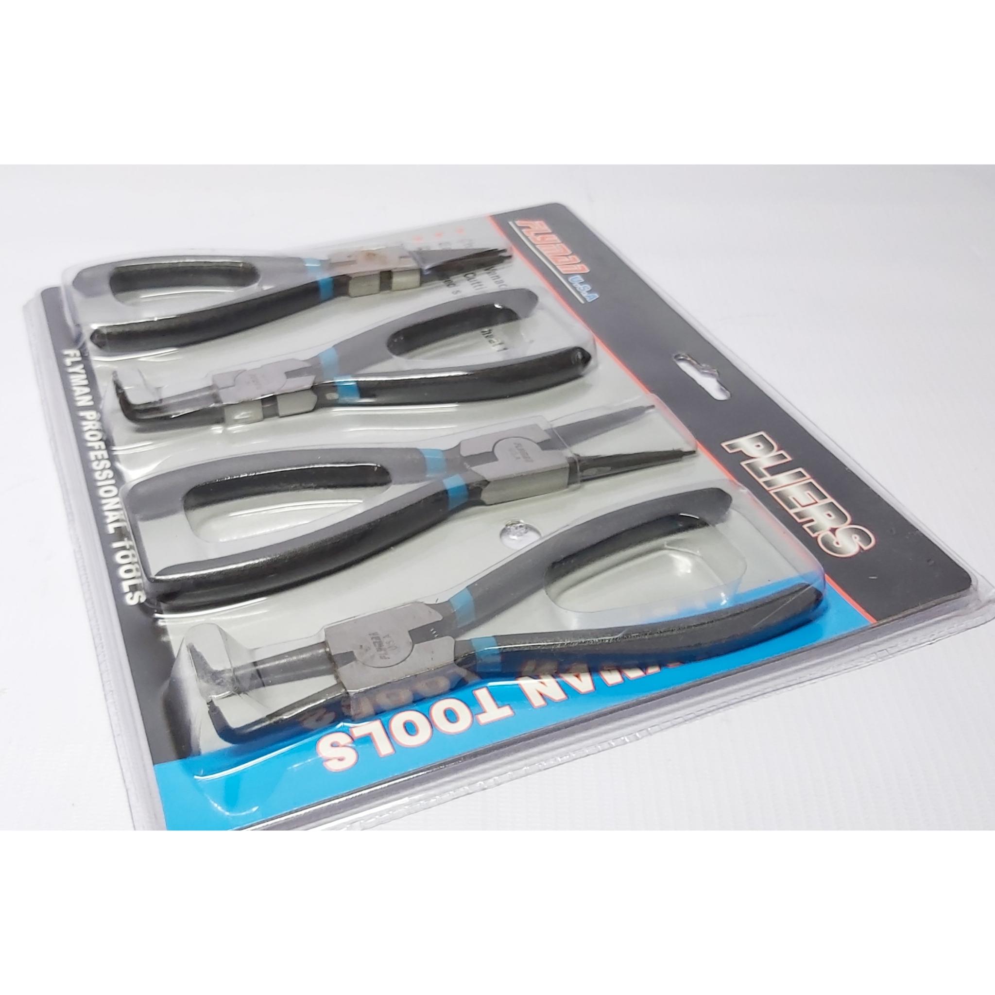 GL ORIGINAL Flyman Snap Ring Plier Set (Circlip Remover Tool) 4 Pcs ...