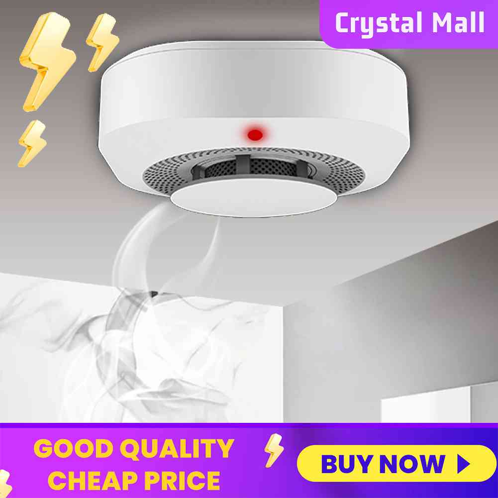 WiFi Tuya Fire Smoke Alarm Detector APP Push Wireless Smoke Detector ...