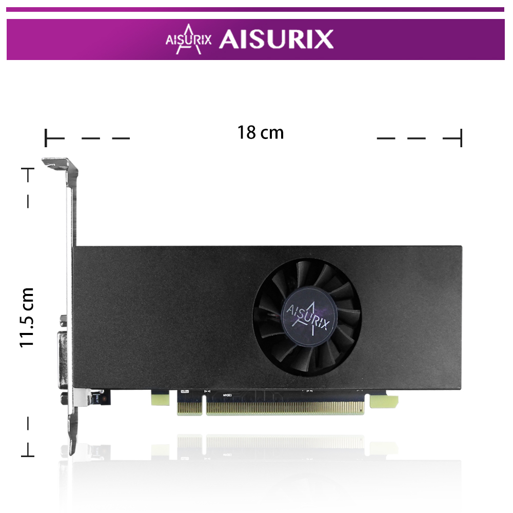 AISURIX RX550 4GB Graphics Card SFF Computer GPU Video Card Office ...