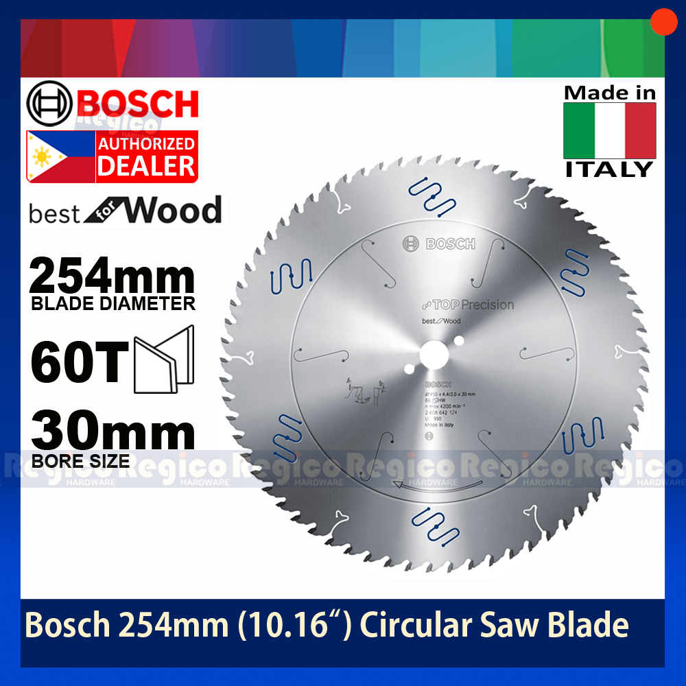 BOSCH Best for Wood 10” (254mm) 60T Table Miter Circular Saw Bosch ...