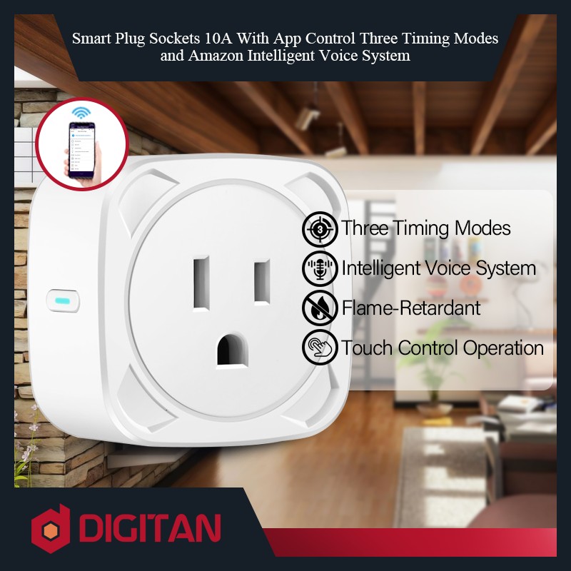 Smart Plug Sockets 10A / 16A US / 16A UK WiFi Voice App Control Aircon ...