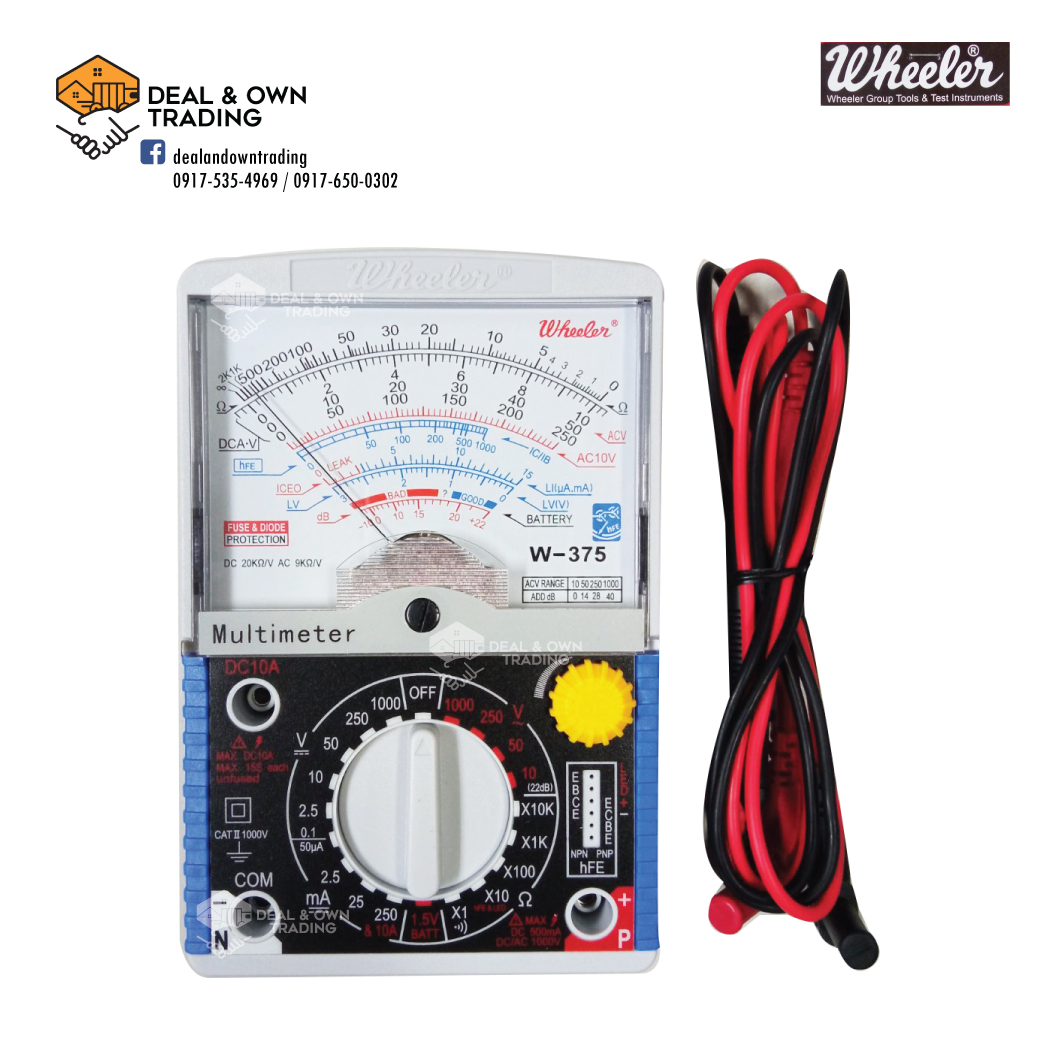 Wheeler W-375 Analog Multi Tester | Lazada PH