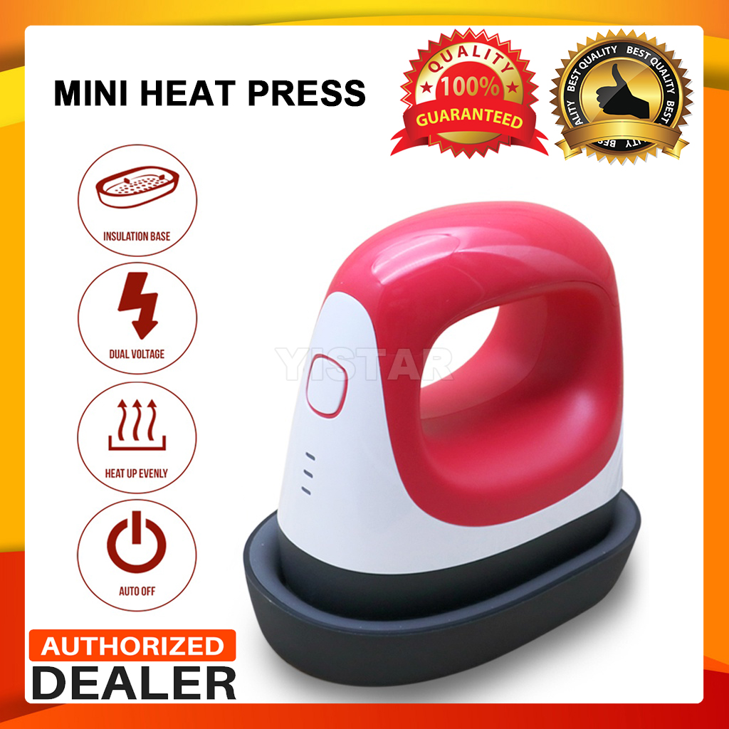 Mini Heat Press Machine 11.5cm x 11.5cm x 6.5cm (Heat Press and Ironing ...