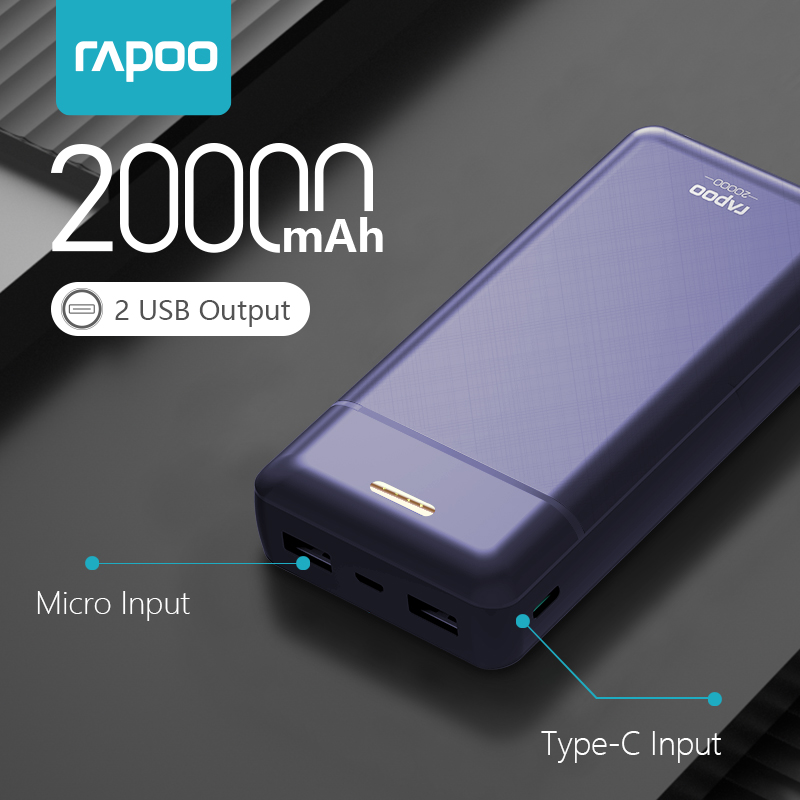 Rapoo S2002 Powerbank 20000mah High Quality Fast Charging Powerbank ...