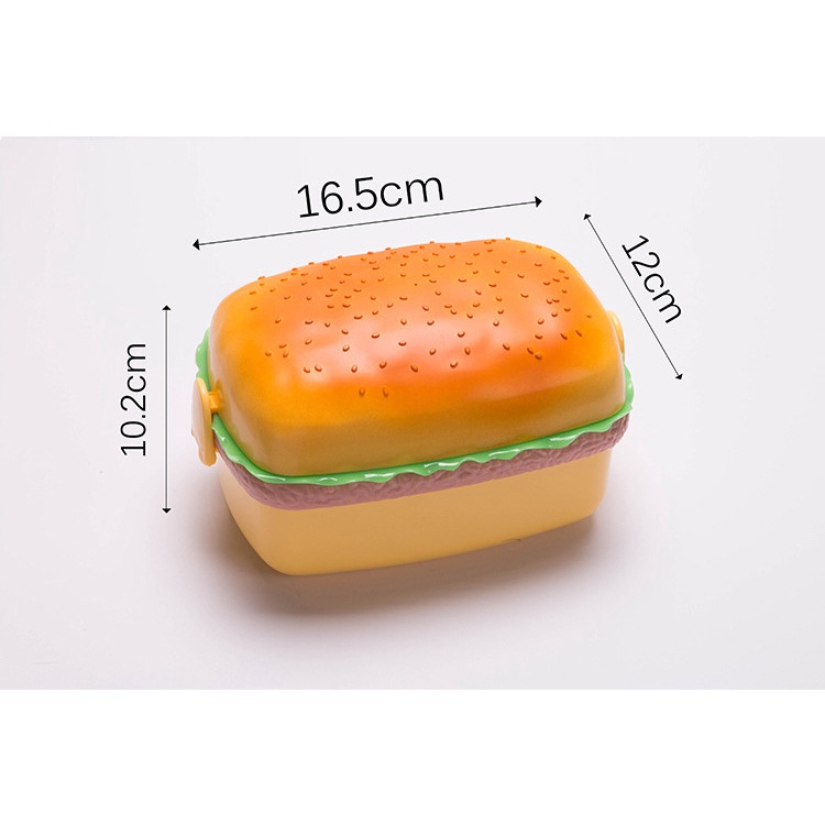 Hamburger Lunch Box Kid Bento Box Food Container Creative Burger Lunch ...