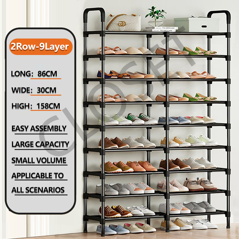 6 Layer shoe rack Storage Stand assembly Dormitory Plastic shoe rack ...