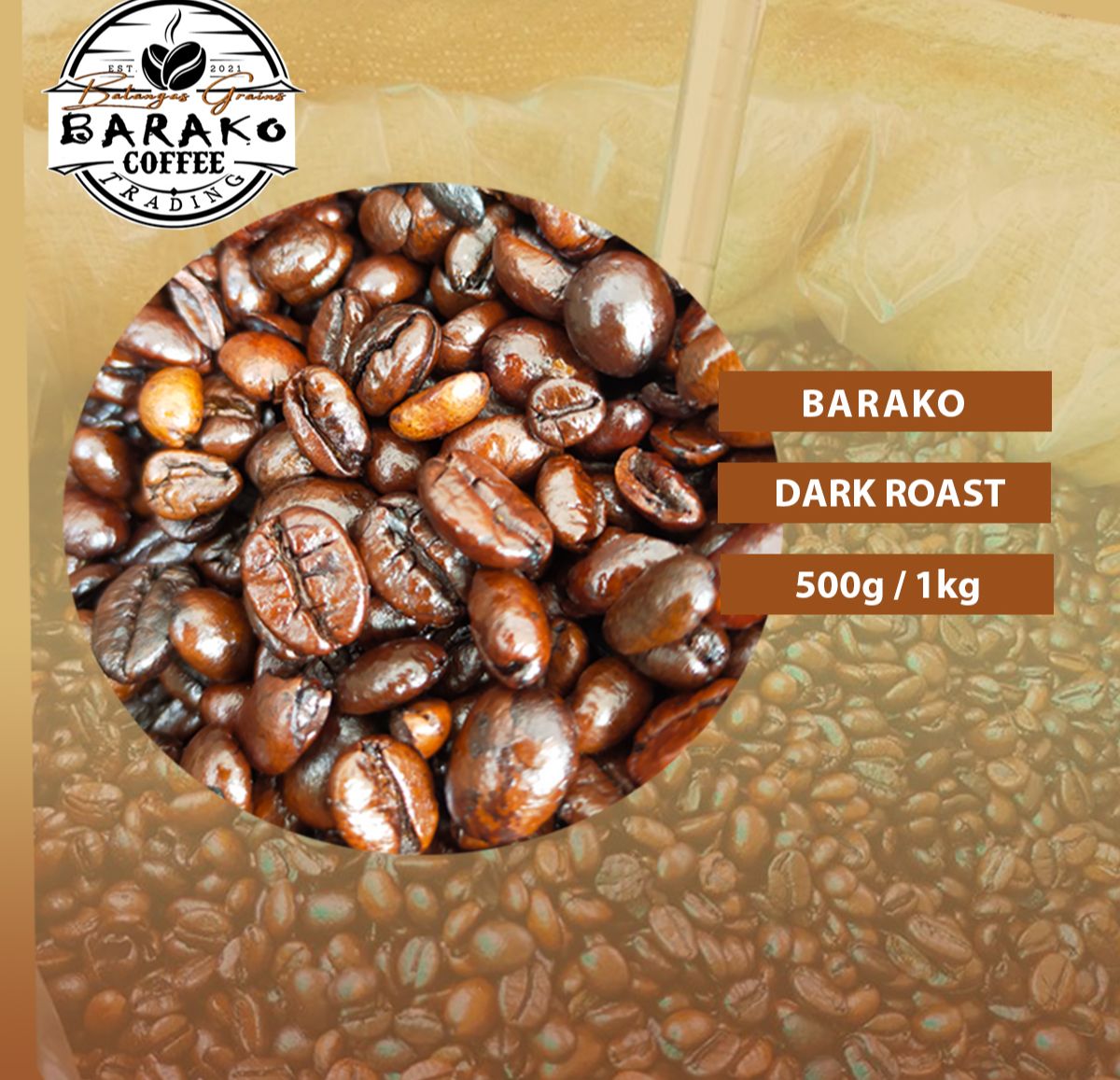 WHOLE BEANS- BARAKO PREMIUM BLEND NG BATANGAS GRAIN COFFEE [BG] PREMIUM ...