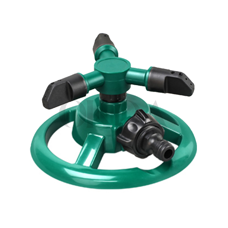 OKDA 360 Degree 3 Arm Rotating Garden Sprinkler Irrigation Supplies ...