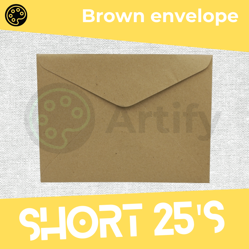 Brown Envelope Short Long 25s Brown Envelop 25 pcs [Artify] | Lazada PH
