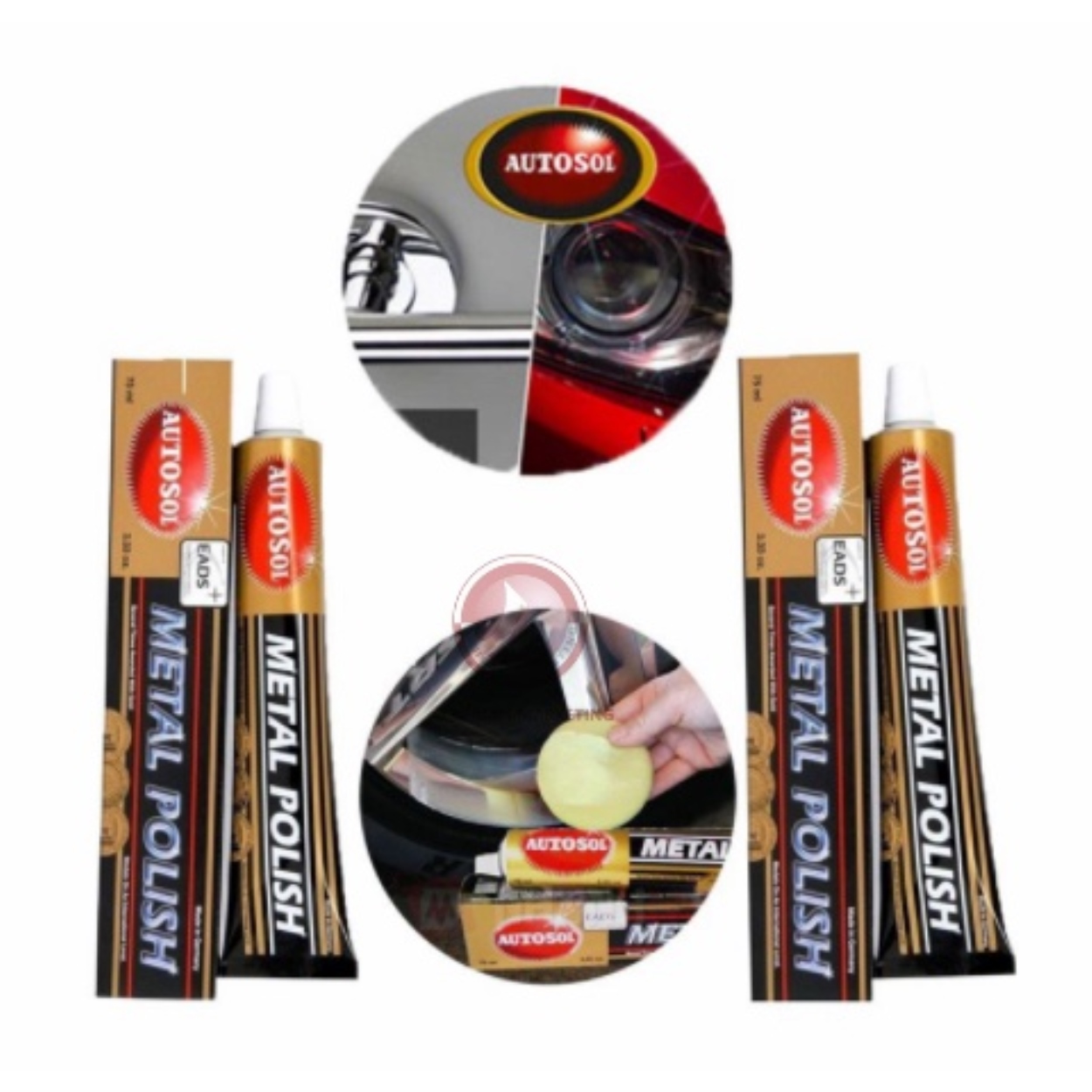 Autosol Metal Polish Cream Rust Remover Stainless Steel Polishing YMG ...