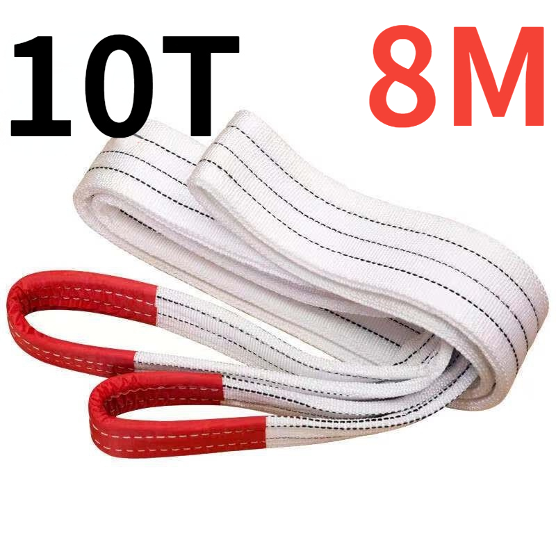 10T (14.5cm wide) polyester webbing sling lifting belt 4-layer ...