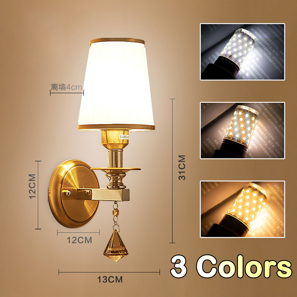 Gogeous wall light indoor design 3 color adjustable retro modern wall ...