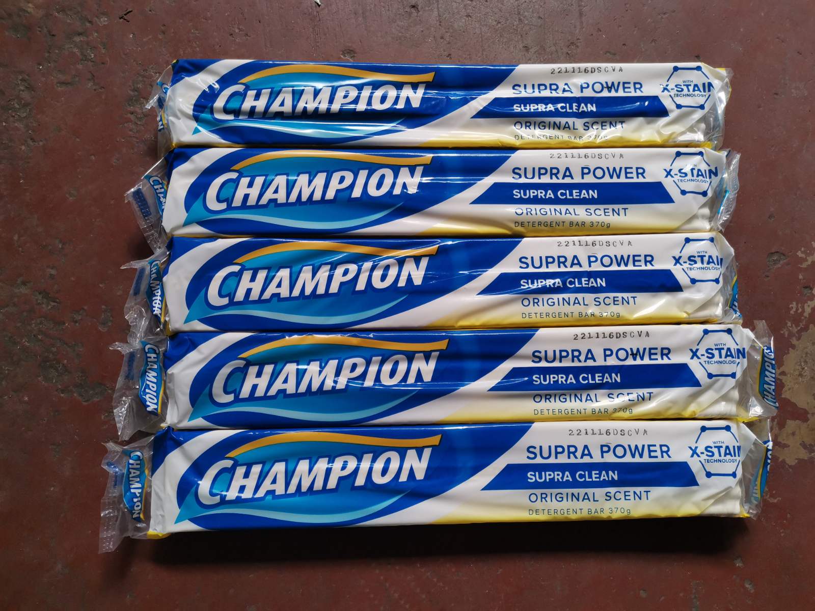5pcs Champion Supra Power Detergent Bar Soap ( Citrus Fresh , Blue ...