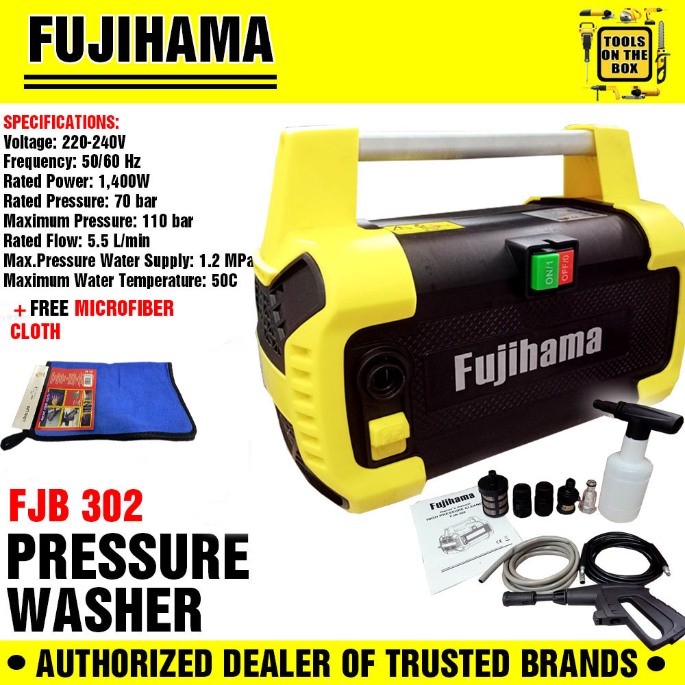 FUJIHAMA FJB-302 Portable Power Sprayer Pressure Washer with Microfiber ...