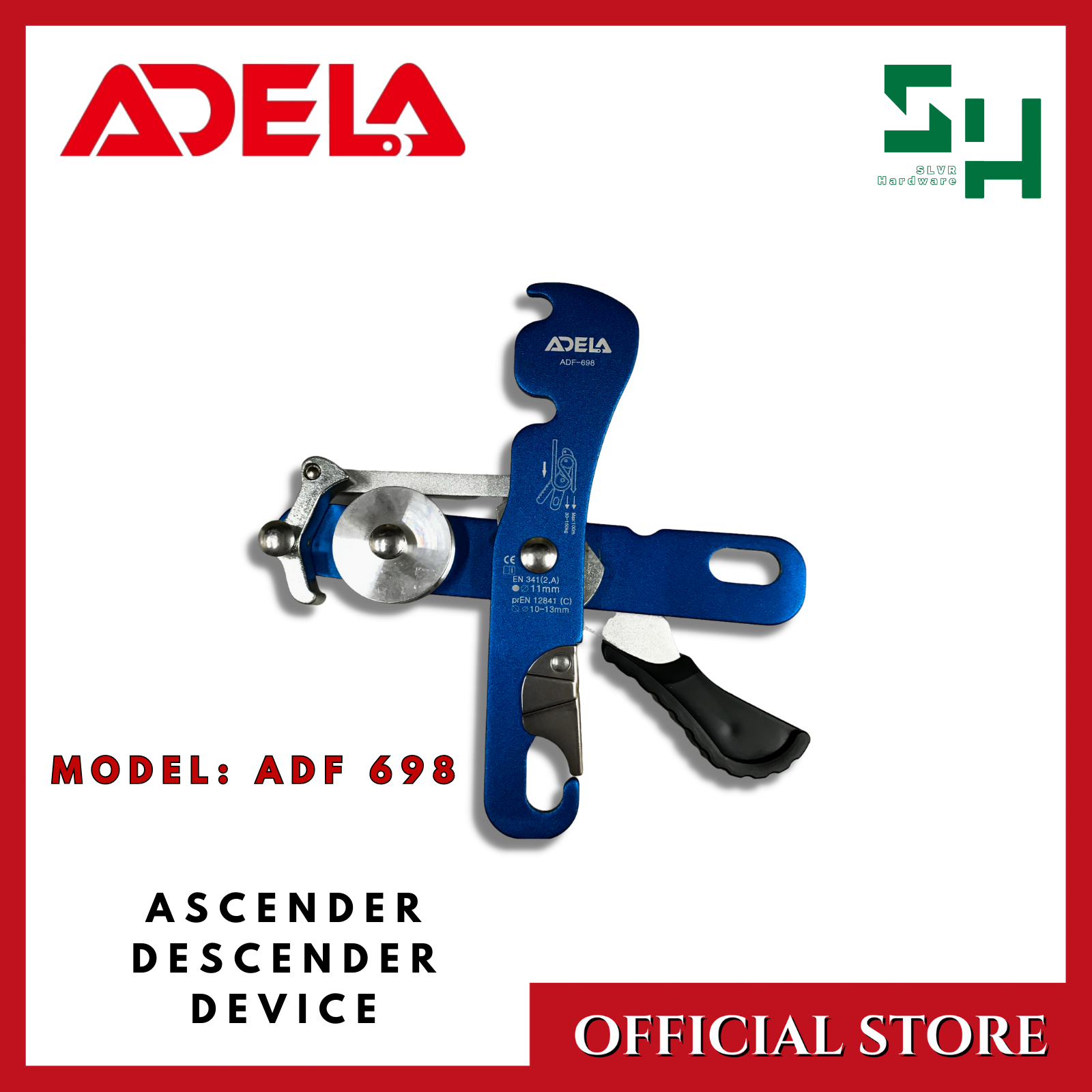 Aluminum Alloy ADELA ADF-698 Strength: 22kN Self Breaking Stop Hand ...
