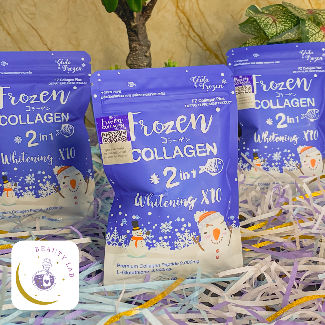 Frozen Collagen 2 in 1 Whitening x10 PURE COLLAGEN + GLUTA + VITAMIN C ...