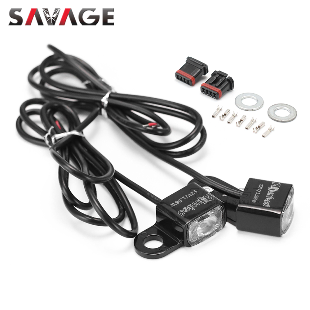 Front LED Turn Signal Indicator For Softail Standard Street Bob Fat Boy ...
