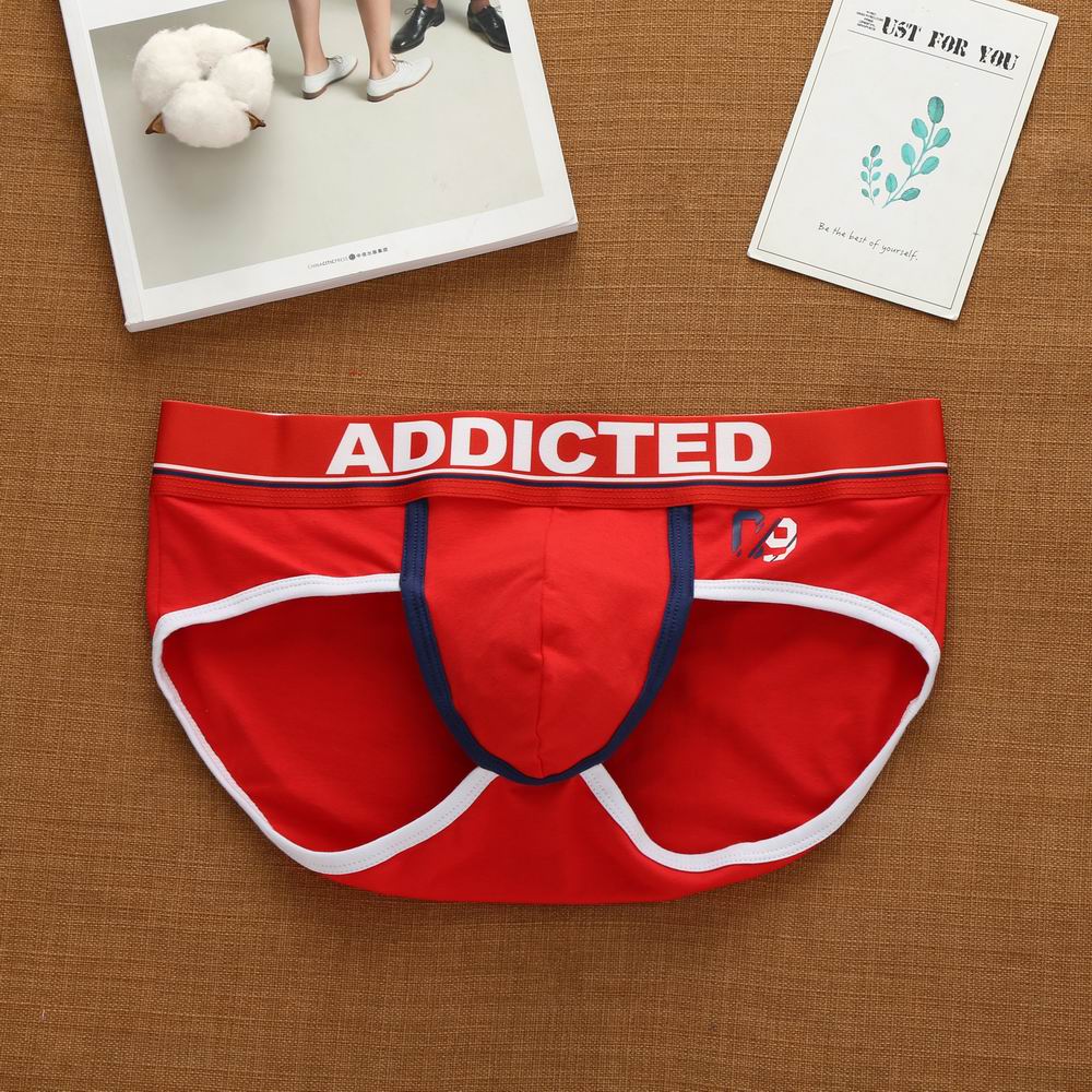 Addicted Men Plain Cotton High-Cut Briefs Man Underwear Boy Underpants ...