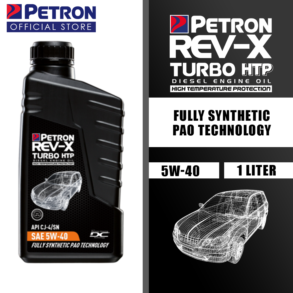 PETRON REV-X TURBO HTP FULLY SYNTHETIC DIESEL ENGINE OIL SAE 5W-40 (1 ...