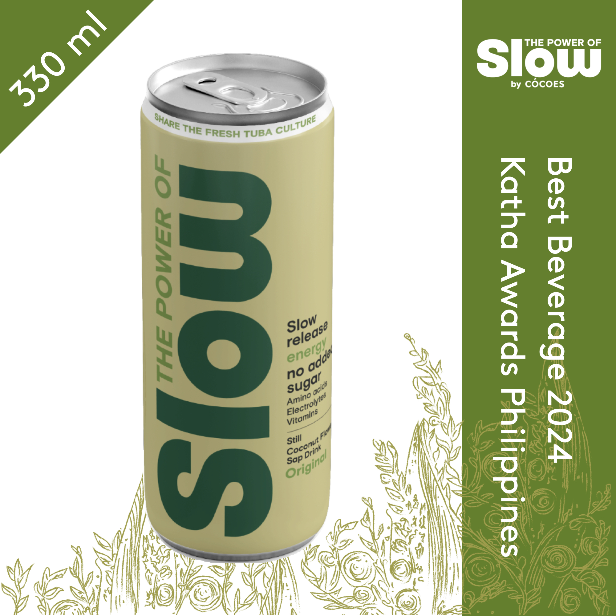 The Power of SLOW Still Coconut Flower Sap Drink ORIGINAL | Lazada PH