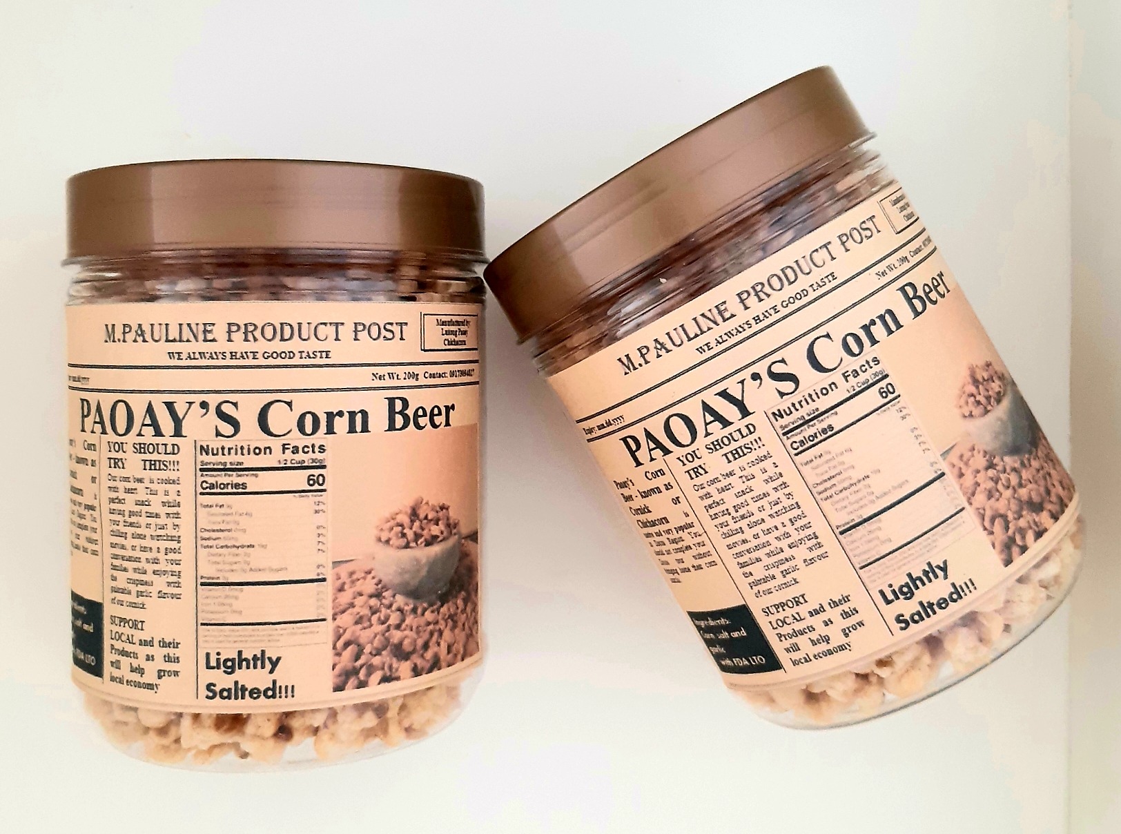 MPauline Paoay's Corn Beer (ChichaCORN/CORNick) in Garlic Flavor 200g ...