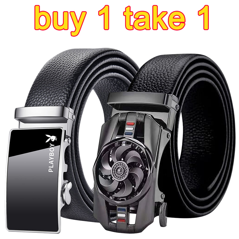 Cage belt for men Automatic Buckle Belt Business Leather Belt Versatile ...