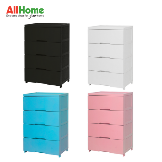 URATEX Store It Drawer with Big Drawers 4 Layer (Blue, Pink, Black ...