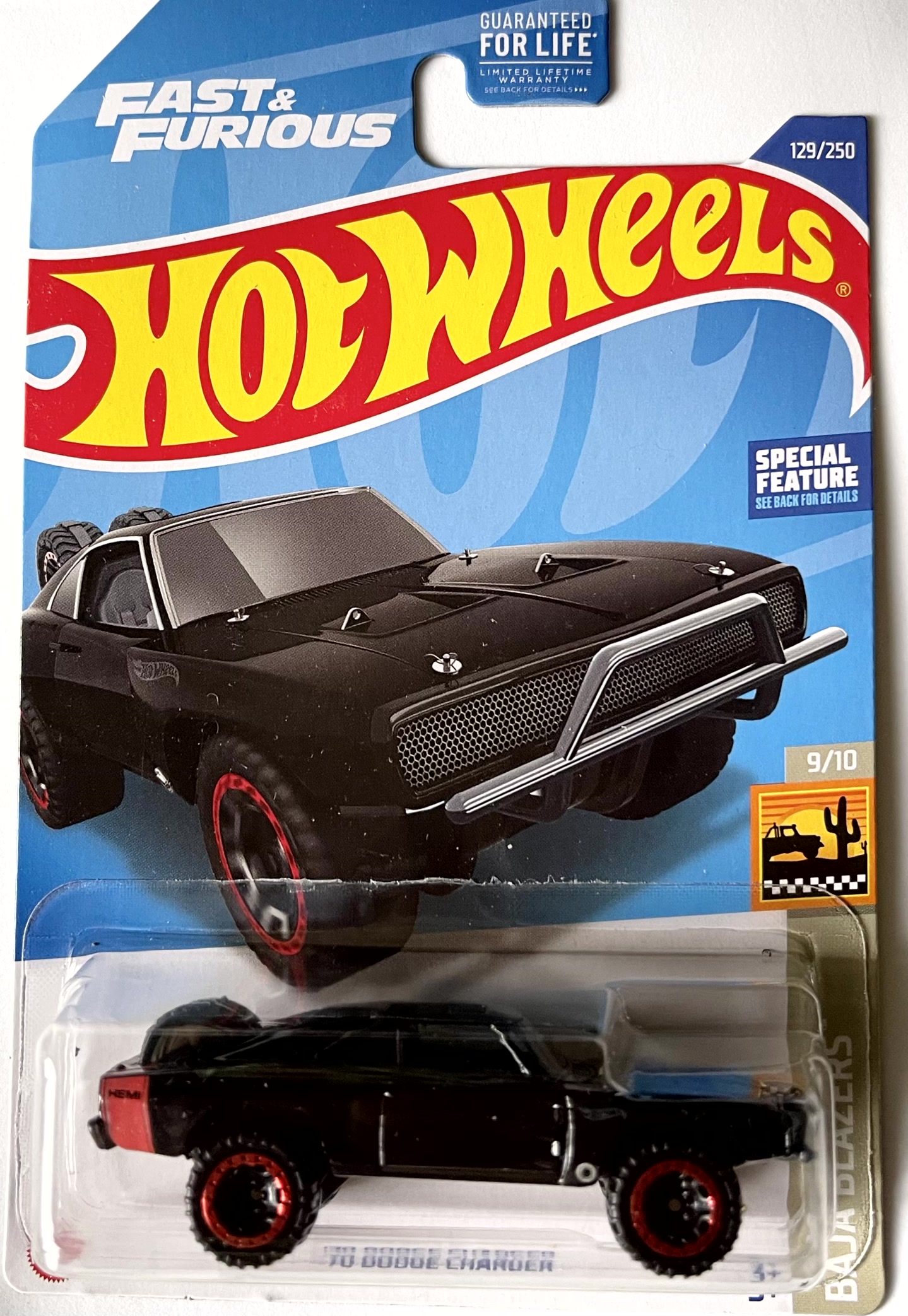 Hot Wheels - Baja Blazers Fast & Furious - '70 Dodge Charger Black (9 ...