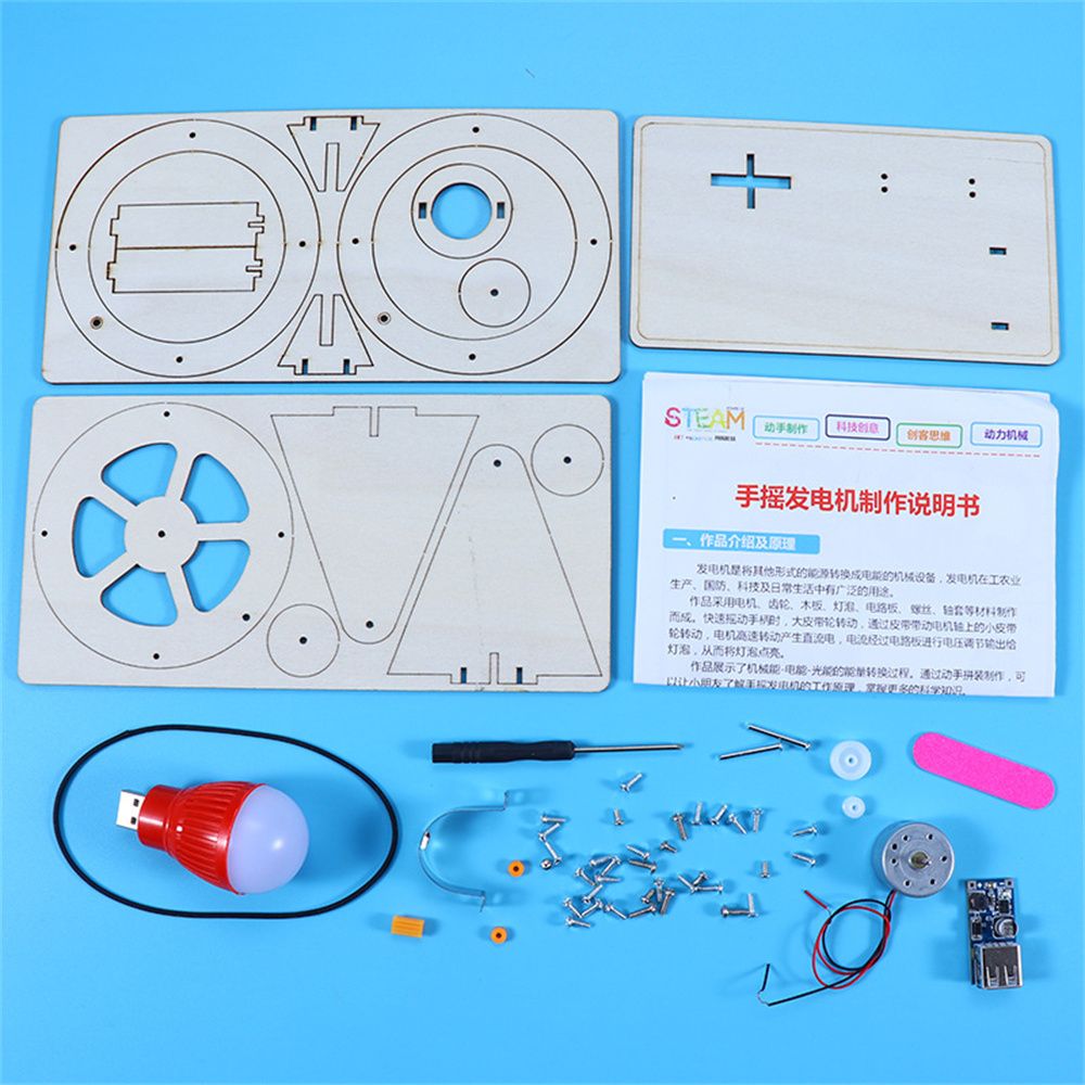 ENSIGN DIY For Children Wooden Educational Kits Dynamo Generator Model ...