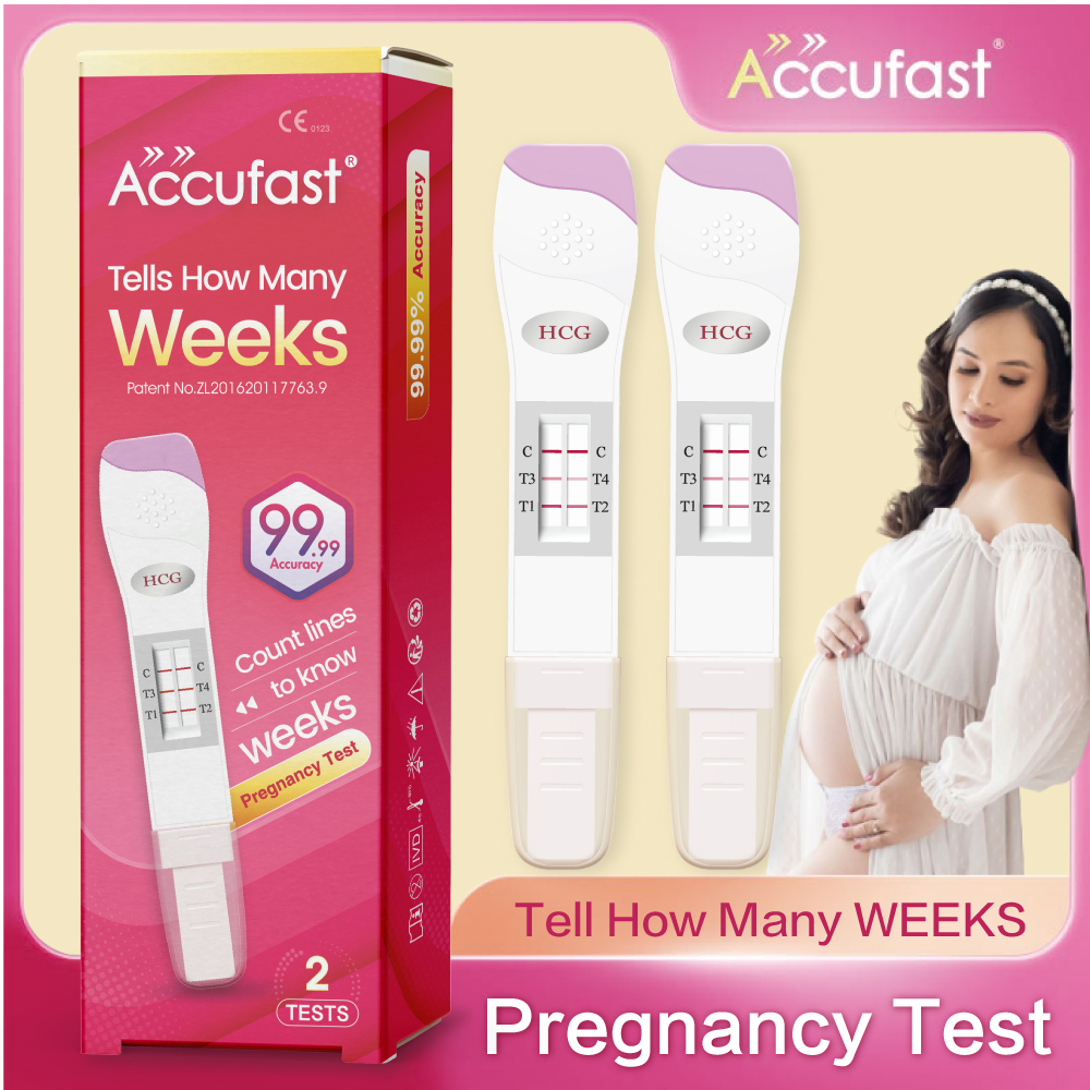 ACCUFAST【Pregnancy Weeks Test】2Test/Box Women Pregnancy Test Kit ...