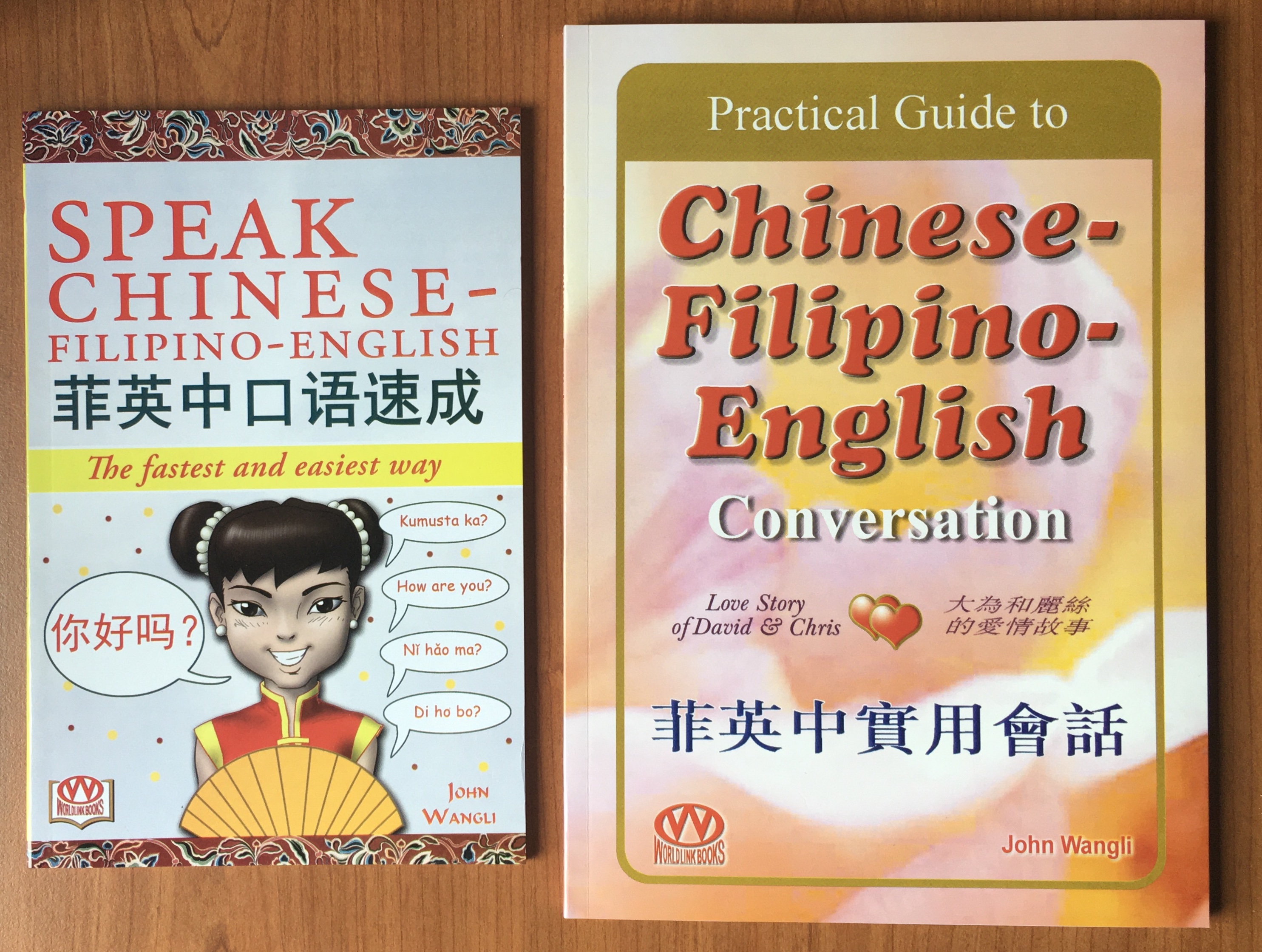 🟠 LANGUAGE BOOK SET ( 2 pcs ) : "SPEAK CHINESE - FILIPINO - ENGLISH ...