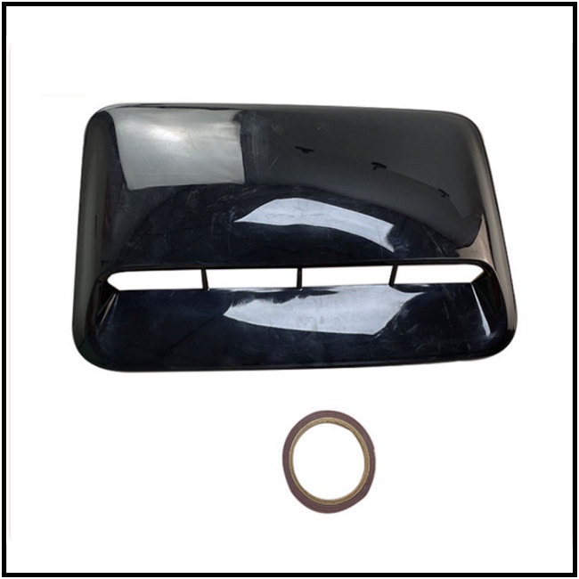 Universal Black Air Flow Intake Hood Scoop Body Kit Decorative ...