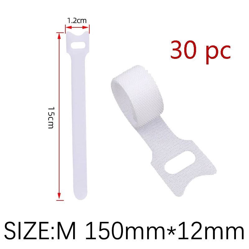 Velcro reusable T-shaped Velcro cable ties wire organizers magic tape ...