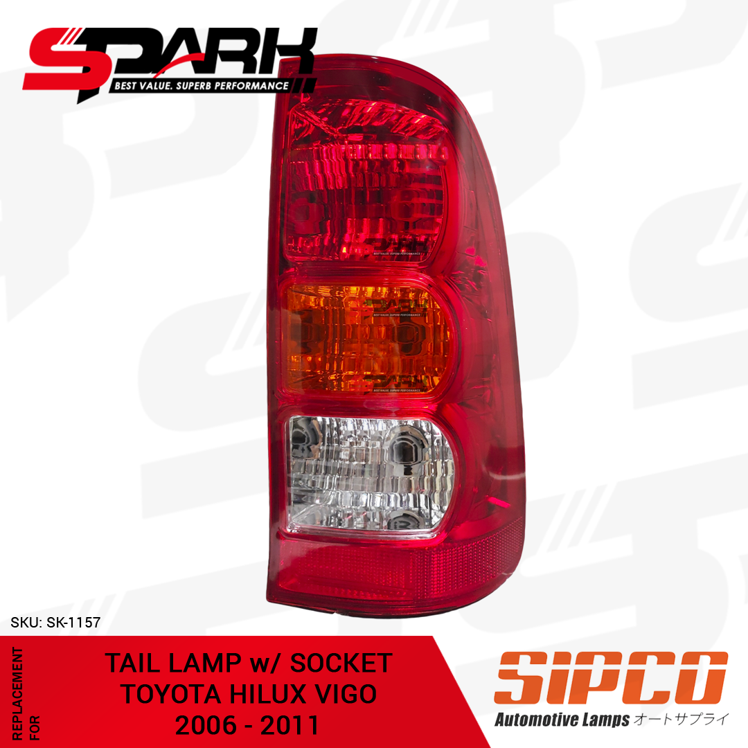 Tail Light Rear Lamp for Toyota Hilux Vigo 2006 - 2011 212-19K1-AE/UE ...
