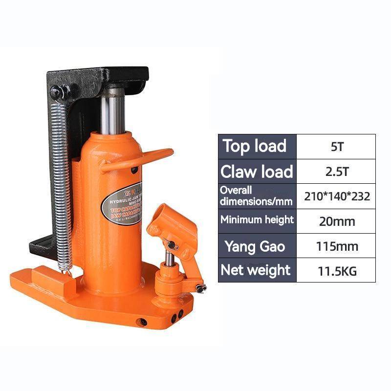 Claw jack 5t 10t 20t duckbill type cross top aluminum film low lifting ...